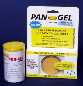 Pan-Gel geltabs maintains condensate drain pans