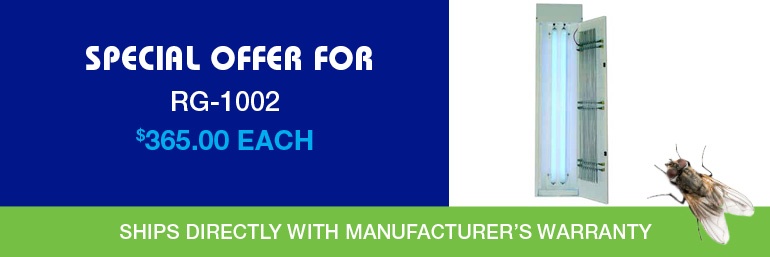 RG-1002 Insect Electrocutor For Wall or Corner Mount Positions