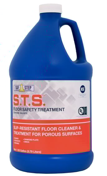 STS Floor Cleaner and Safety Treatment Increases slip resistance