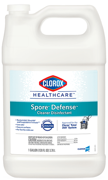 Clorox Spore Defense Kills C. diff in 5 minutes