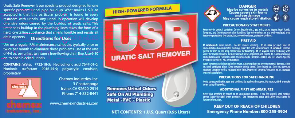 Order Here. USR Clears and Maintains Urinals Free Flowing Results!